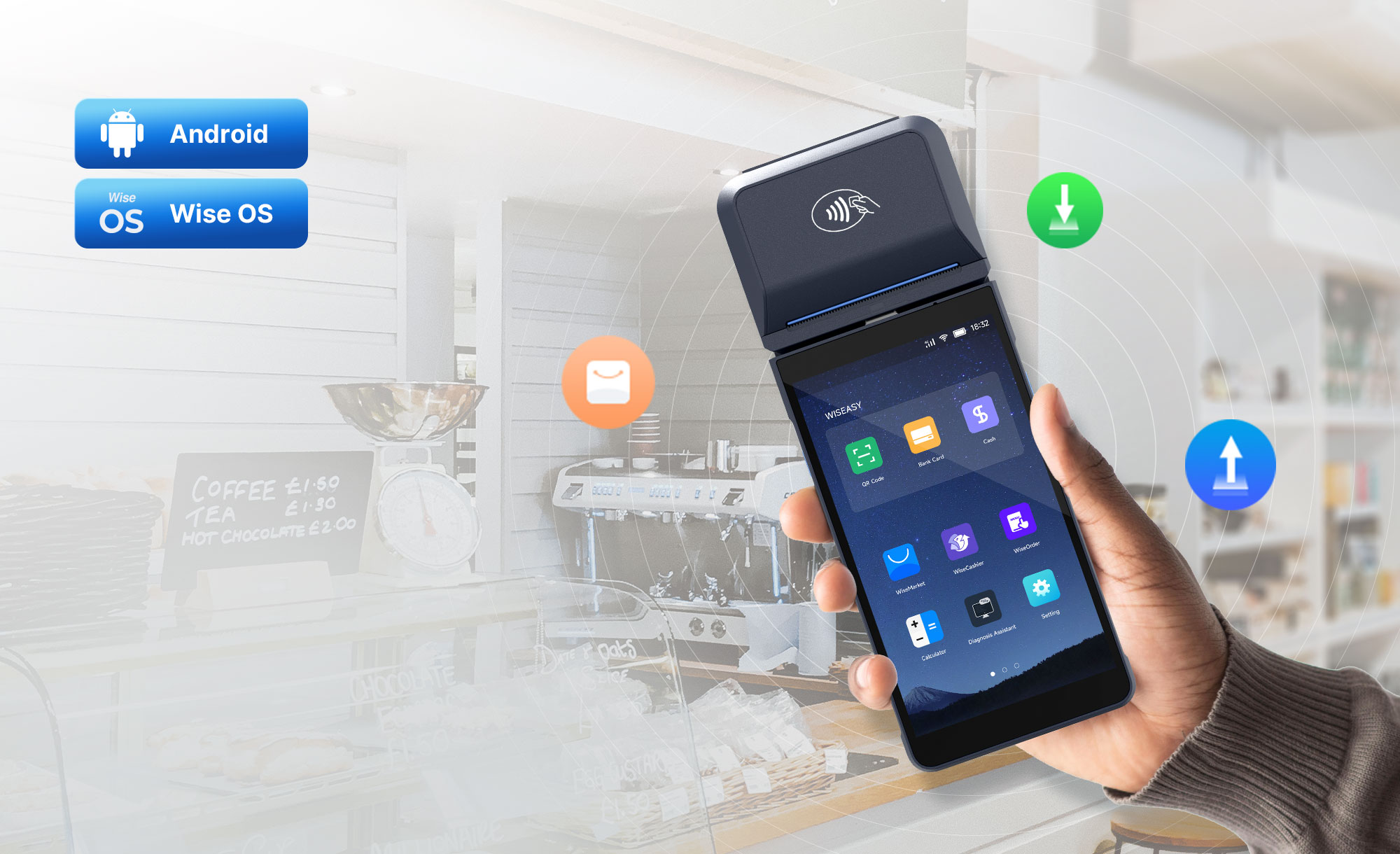 P5 EMV Android POS Terminal | Wiseasy